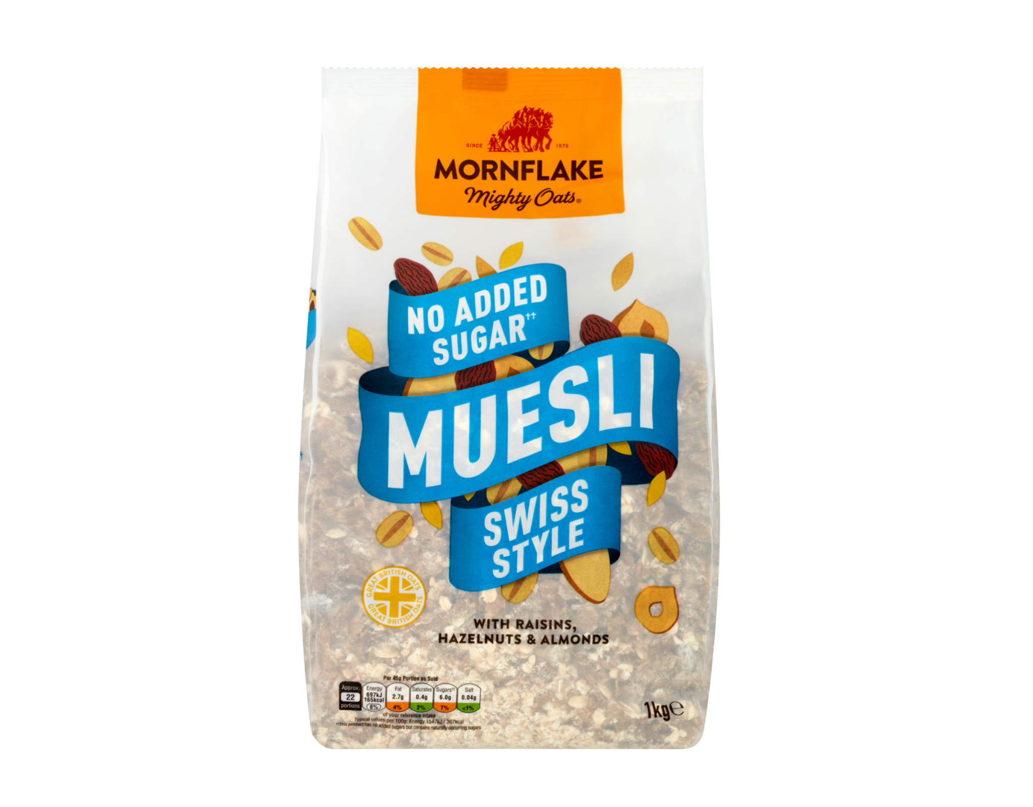 Mornflake Classic No Added Sugar Muesli Swiss Style | myaeon2go