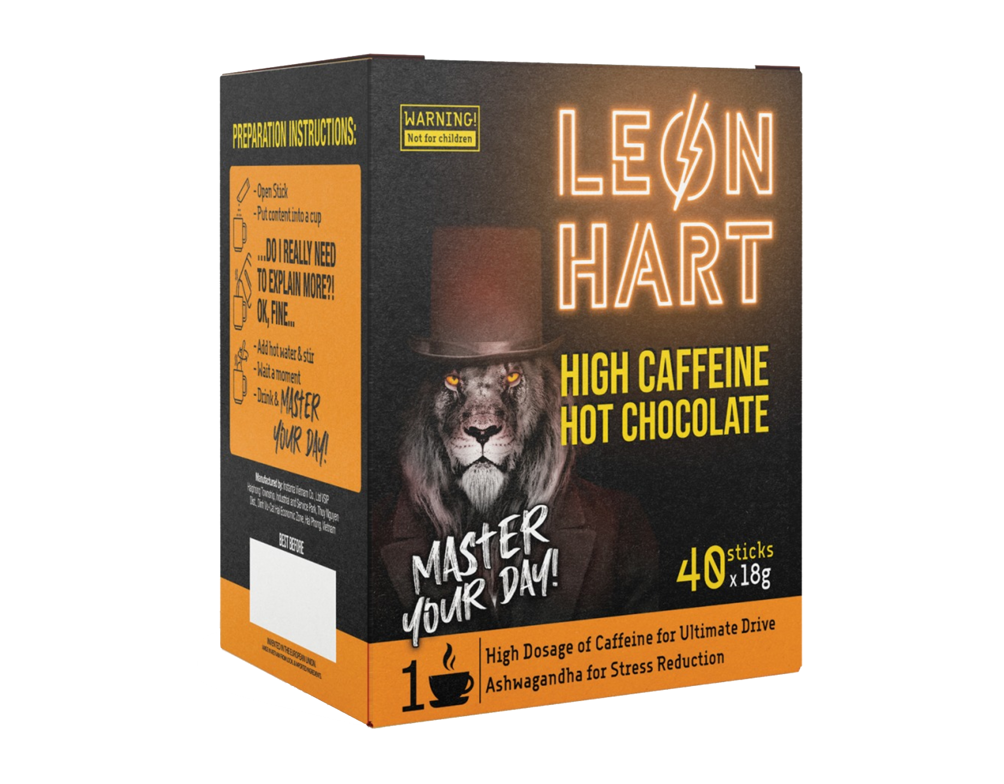 Leon Hart 3-In-1 High Caffeine Chocolate | myaeon2go