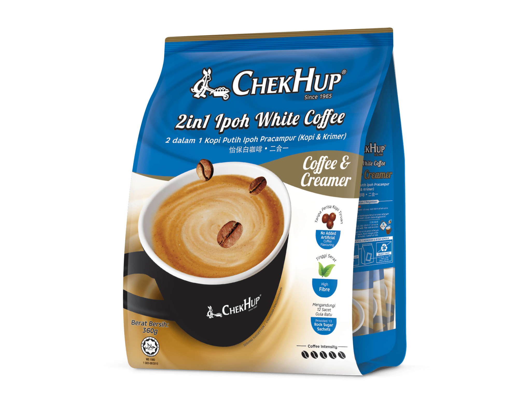 Chek Hup 2 In 1 Ipoh White Coffee - Premium Blend with Rock