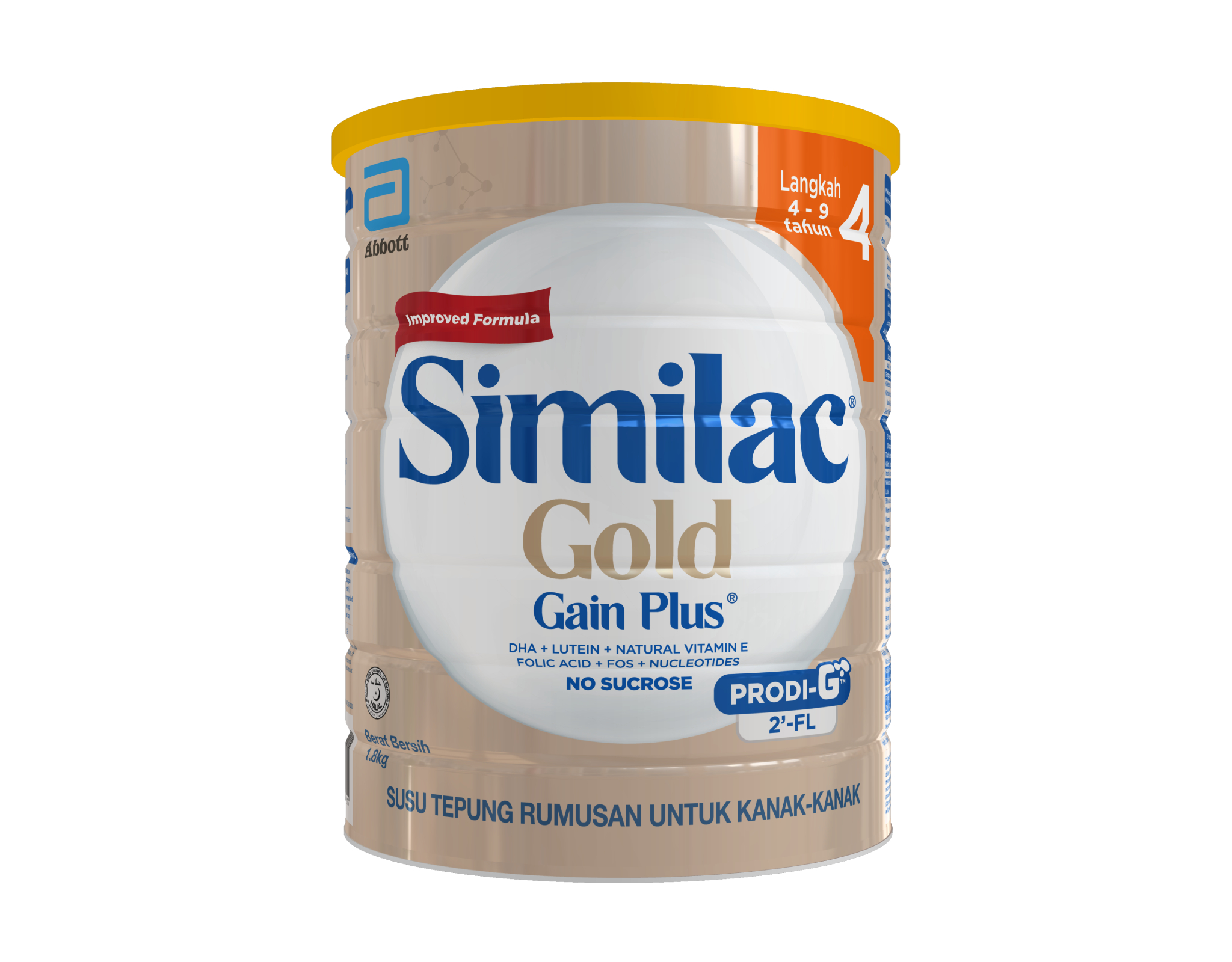 Similac Gold Gain Plus Step 4, 1.8 kg - DHA & Lutein