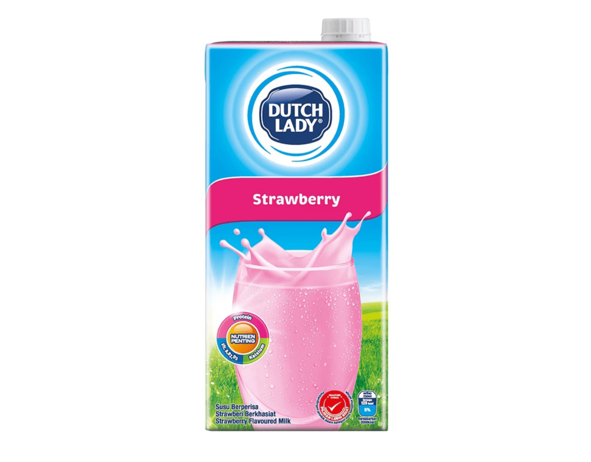 Dutch Lady Strawberry Milk, 1L - Delicious Flavor