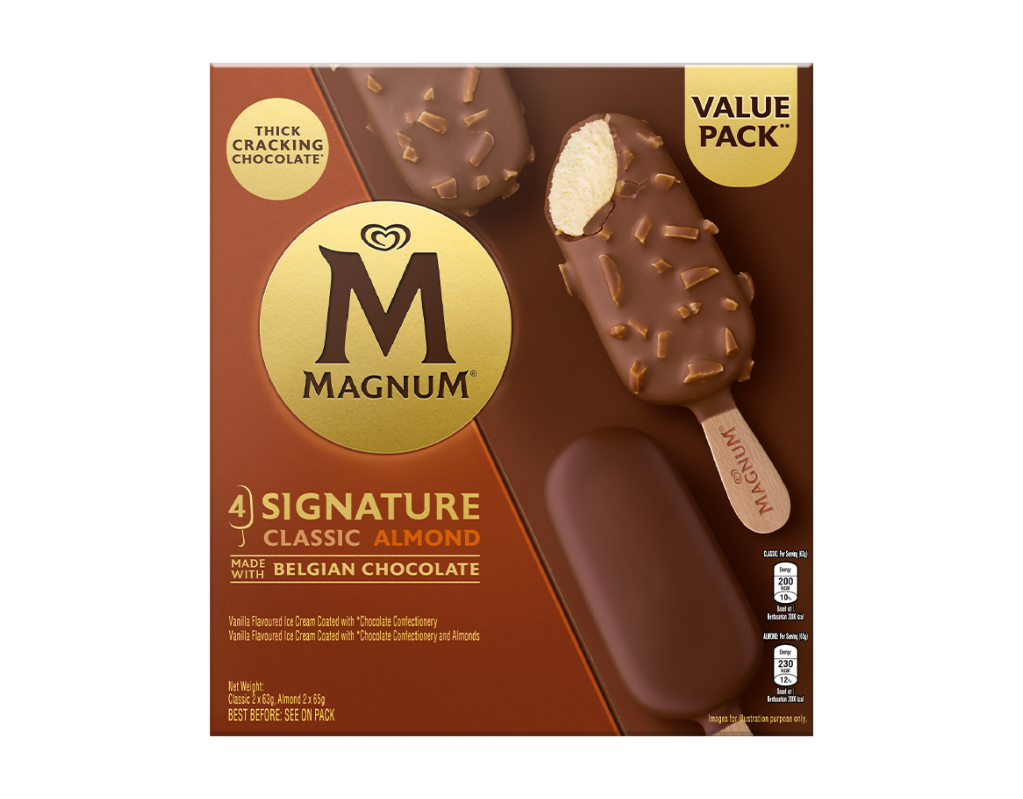 Wall's Magnum Classic & Almond Ice Cream Multipack | myaeon2go