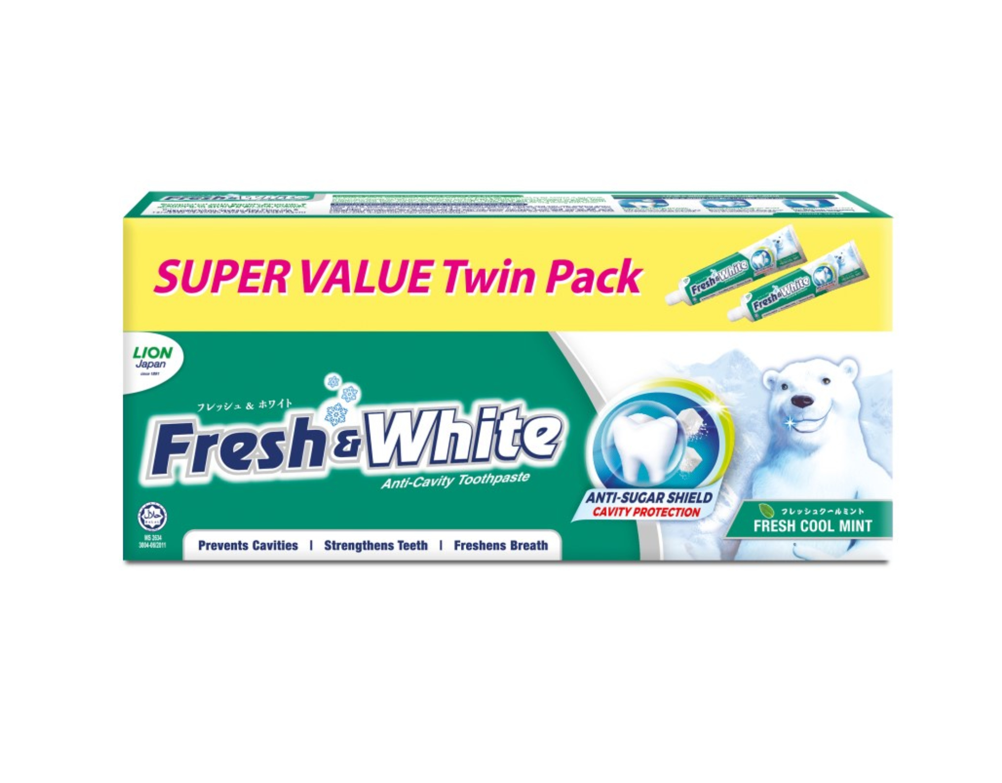 Fresh & White Fresh & White Fresh Cool Mint Twinpack | myaeon2go