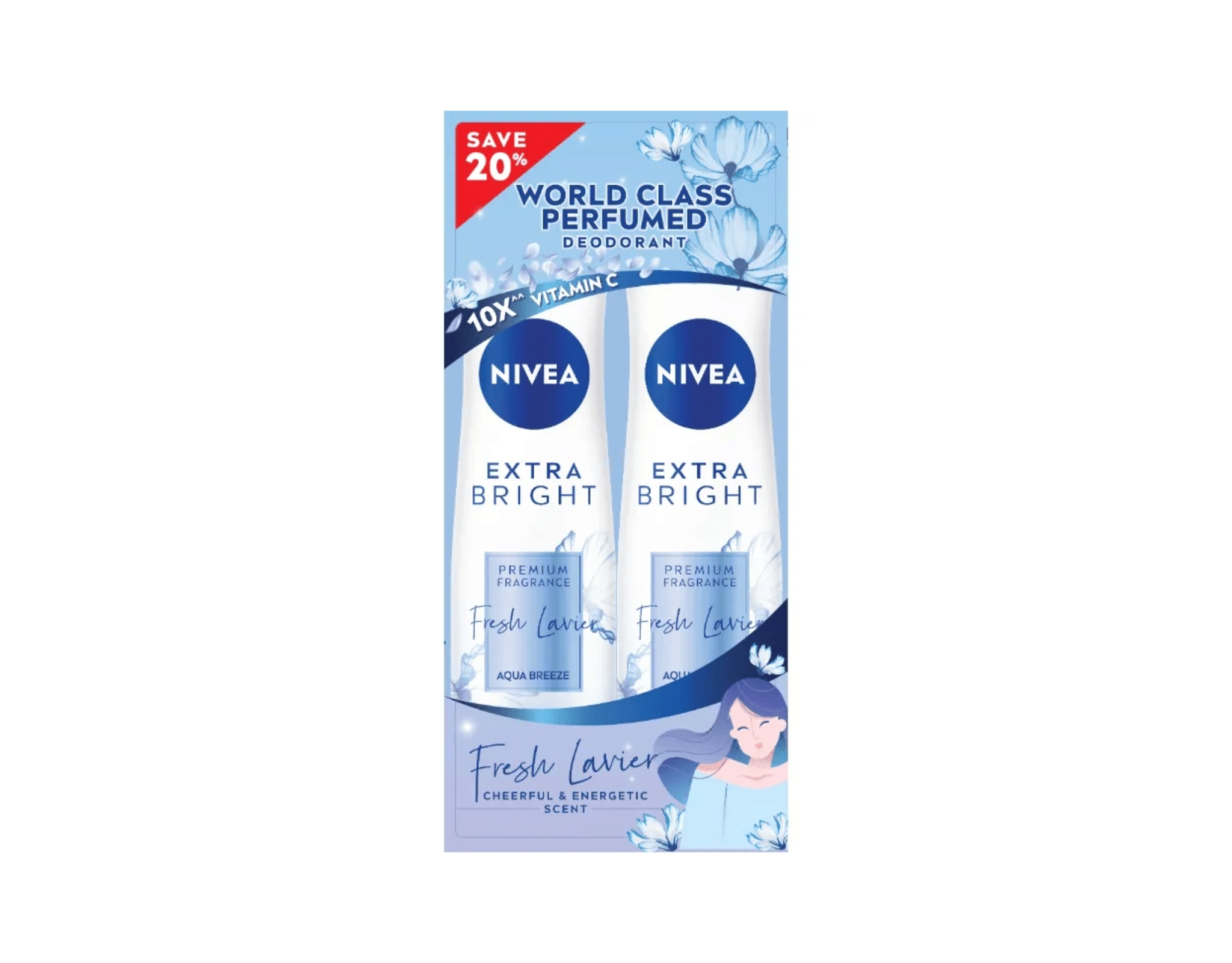 Nivea Extra Bright Fresh Lavier Spray | myaeon2go