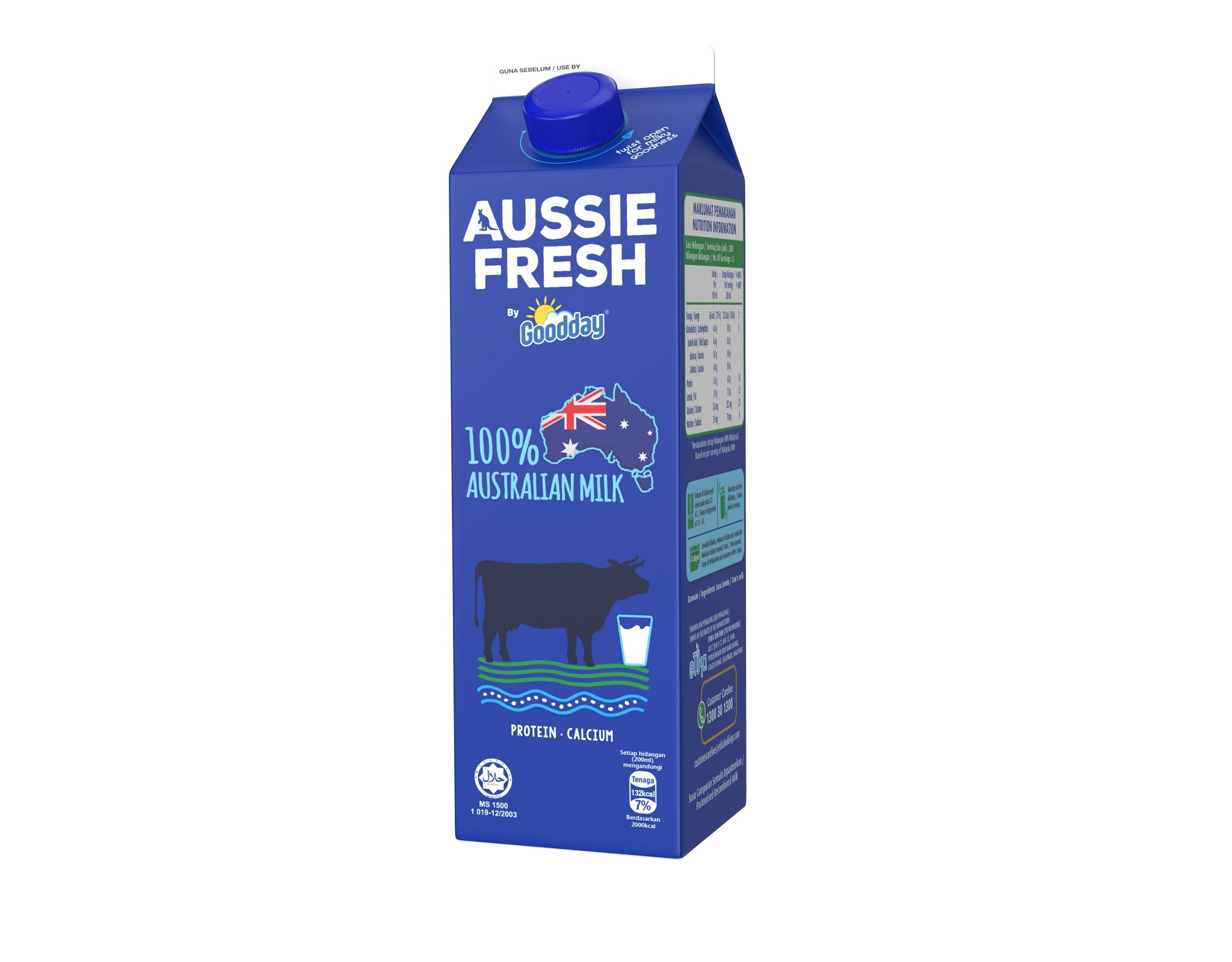 Goodday Aussie Fresh Milk, 1 liter - 100% Australian Milk