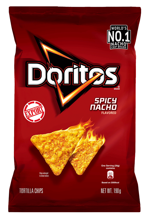 Doritos Spicy Nacho Tortilla Chips, 190g - Spicy Snack