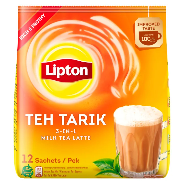 Lipton Teh Tarik Latte 12's x 21g - Creamy Delight