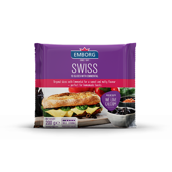 Emborg Processed Sliced Cheese Swiss Emmental | myaeon2go