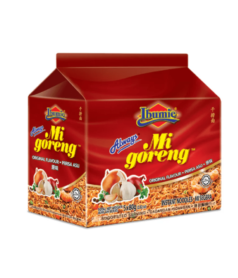 Ibumie Mi Goreng Asli, 5x80g - Authentic Fried Noodles