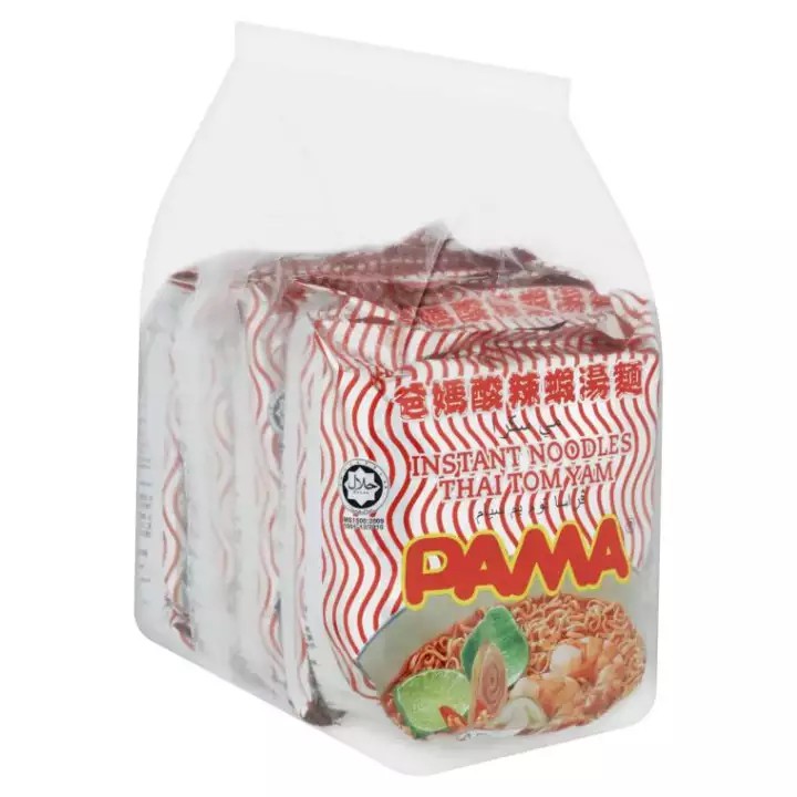 Pama Mee Tom Yam, 5 x 55g - Spicy Thai Flavor