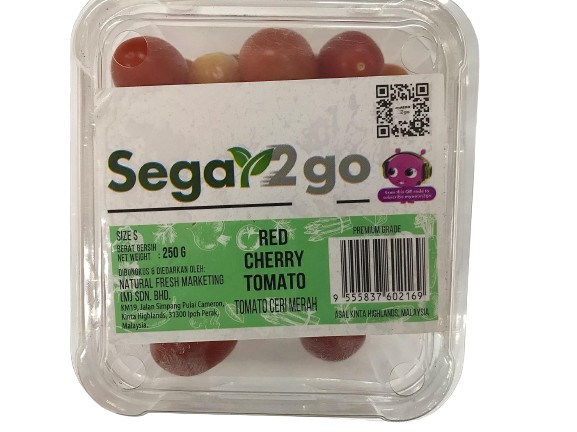 Segar2go Malaysia Red Cherry Tomato, 250 g - Fresh & Juicy