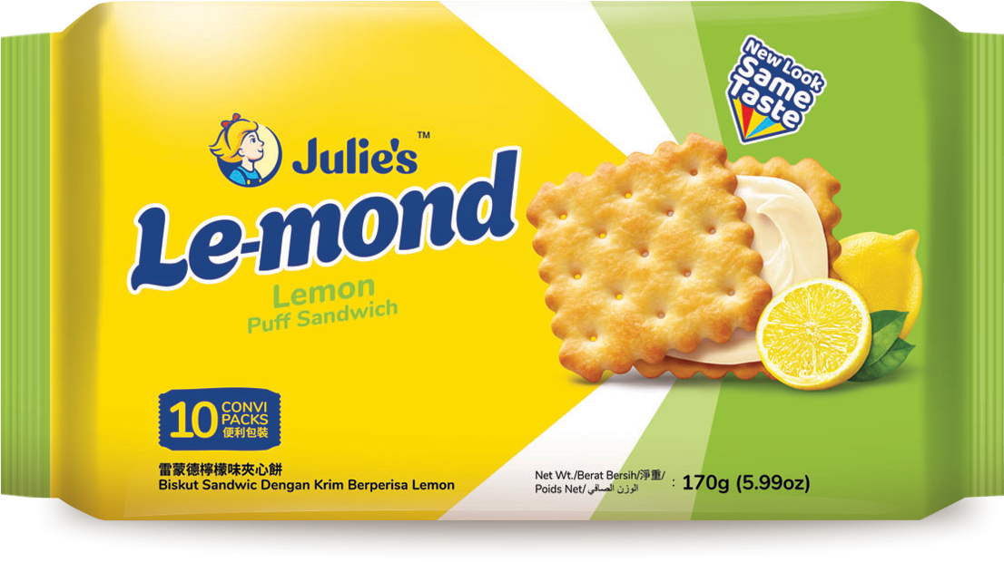 Julies Le Mond Lemon Sandwich 170g – Zesty Lemon Delight