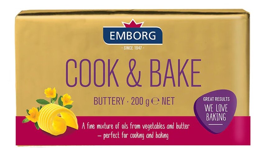 Emborg Cook & Bake Spread, 200 g - Perfect for Baking