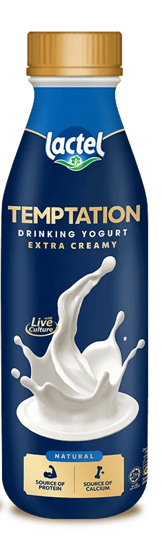 Lactel Temptation Natural Drinking Yogurt | myaeon2go
