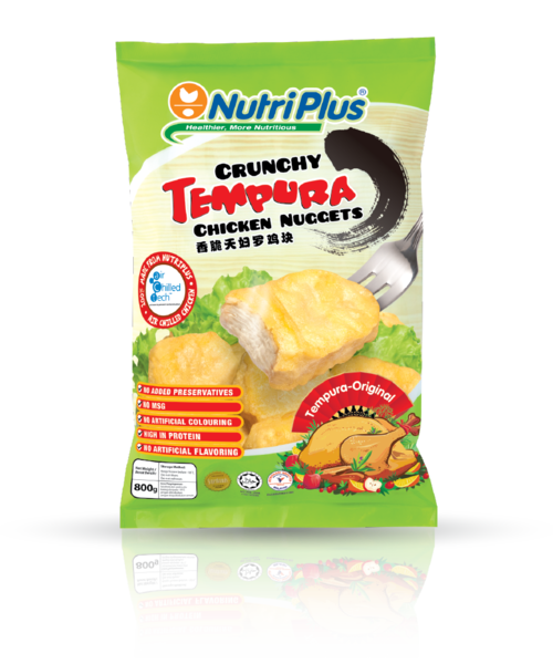 Nutriplus Chicken Nugget 800g - Crunchy Delight