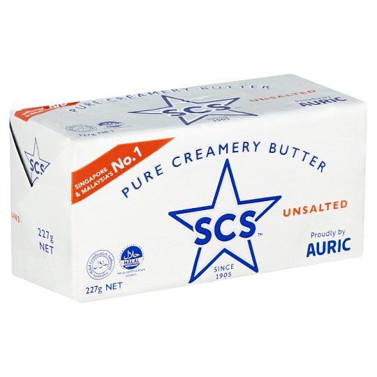 SCS Butter Unsalted, 227g - Pure Creamery Butter