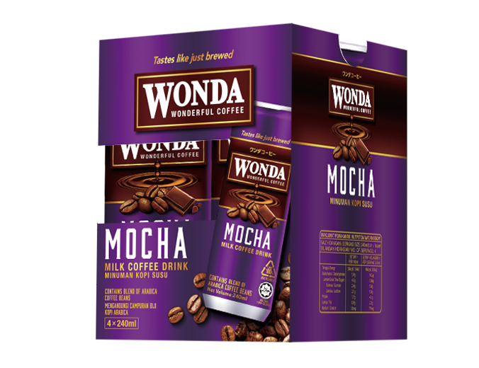 Wonda Mocha, 4 x 240 ml - Premium Coffee