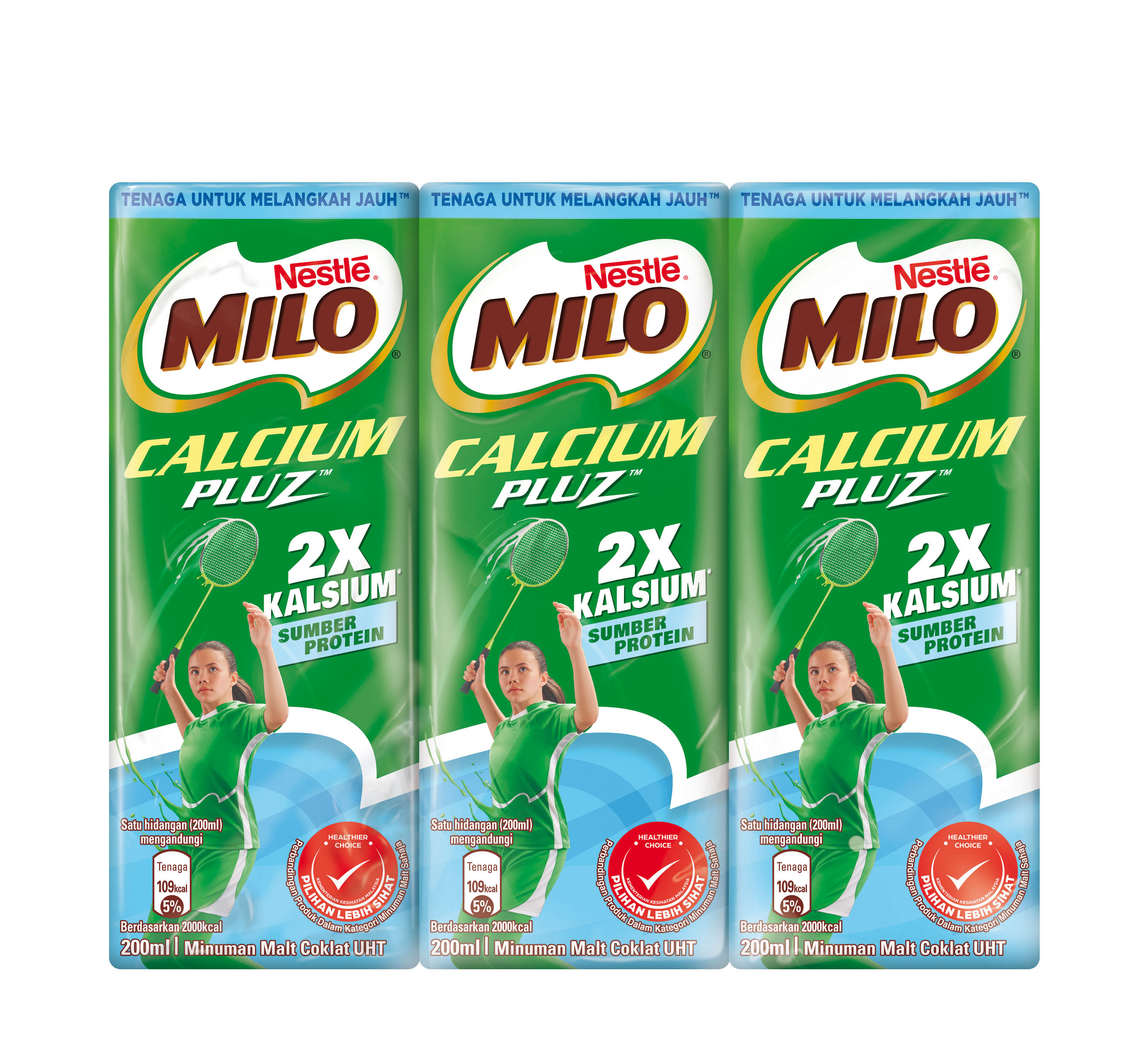 Milo Act-Go UHT, 6 x 200 ml - Energy & Calcium Boost