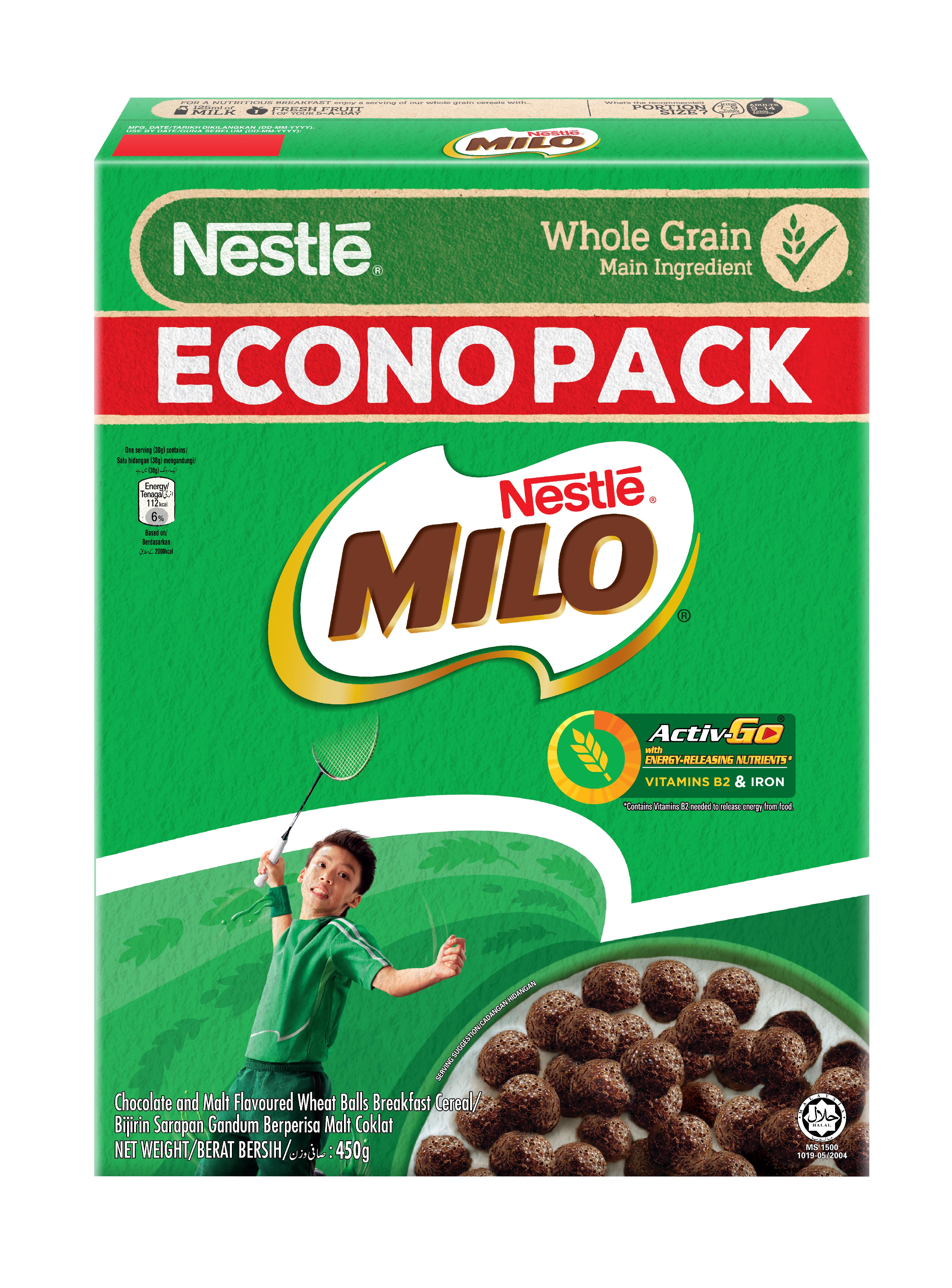 Nestle Milo Cereal, 450g - Energy Boost