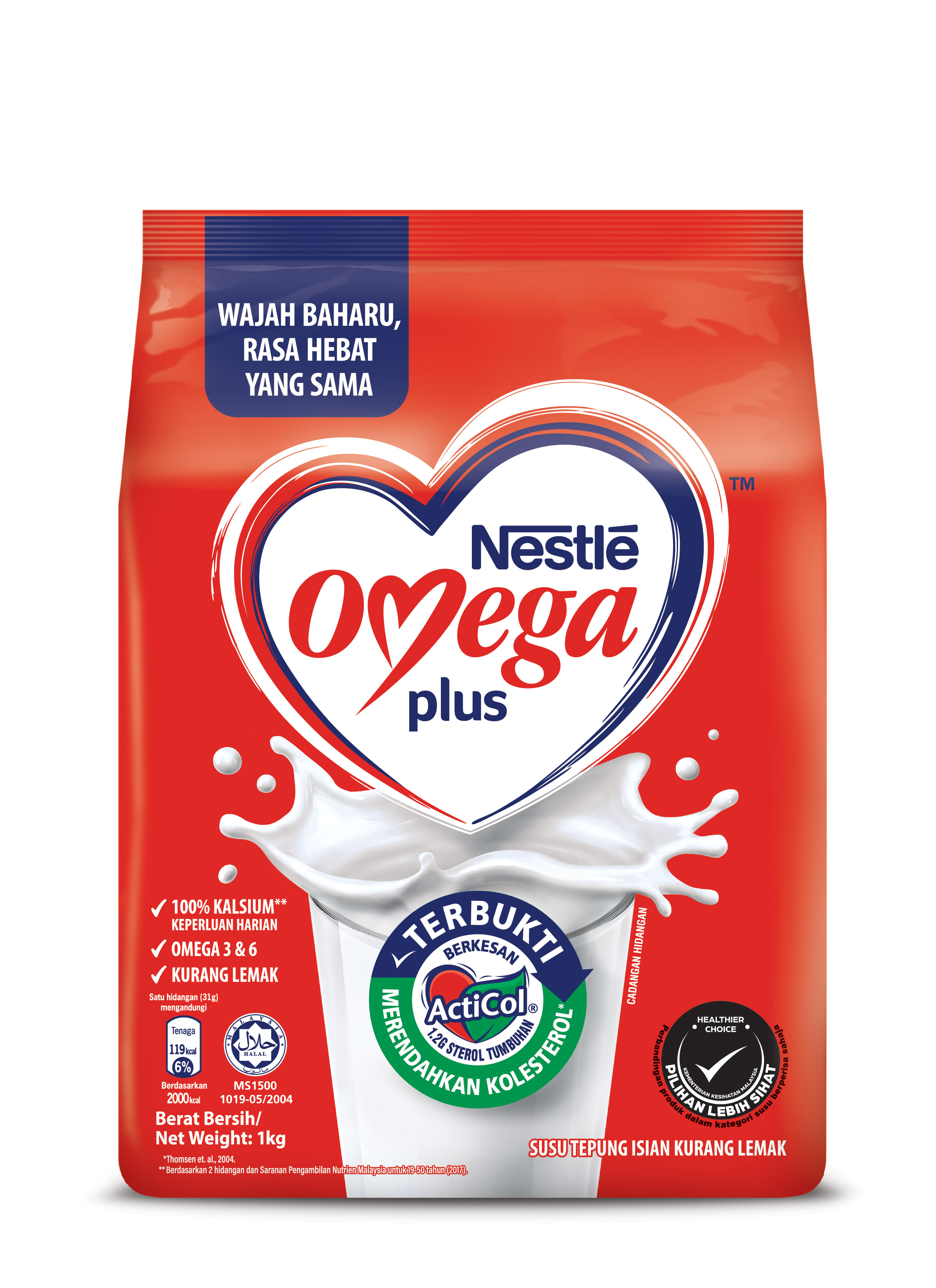 Nestle Omega Plus Milk Powder 1kg – Lowers Cholesterol