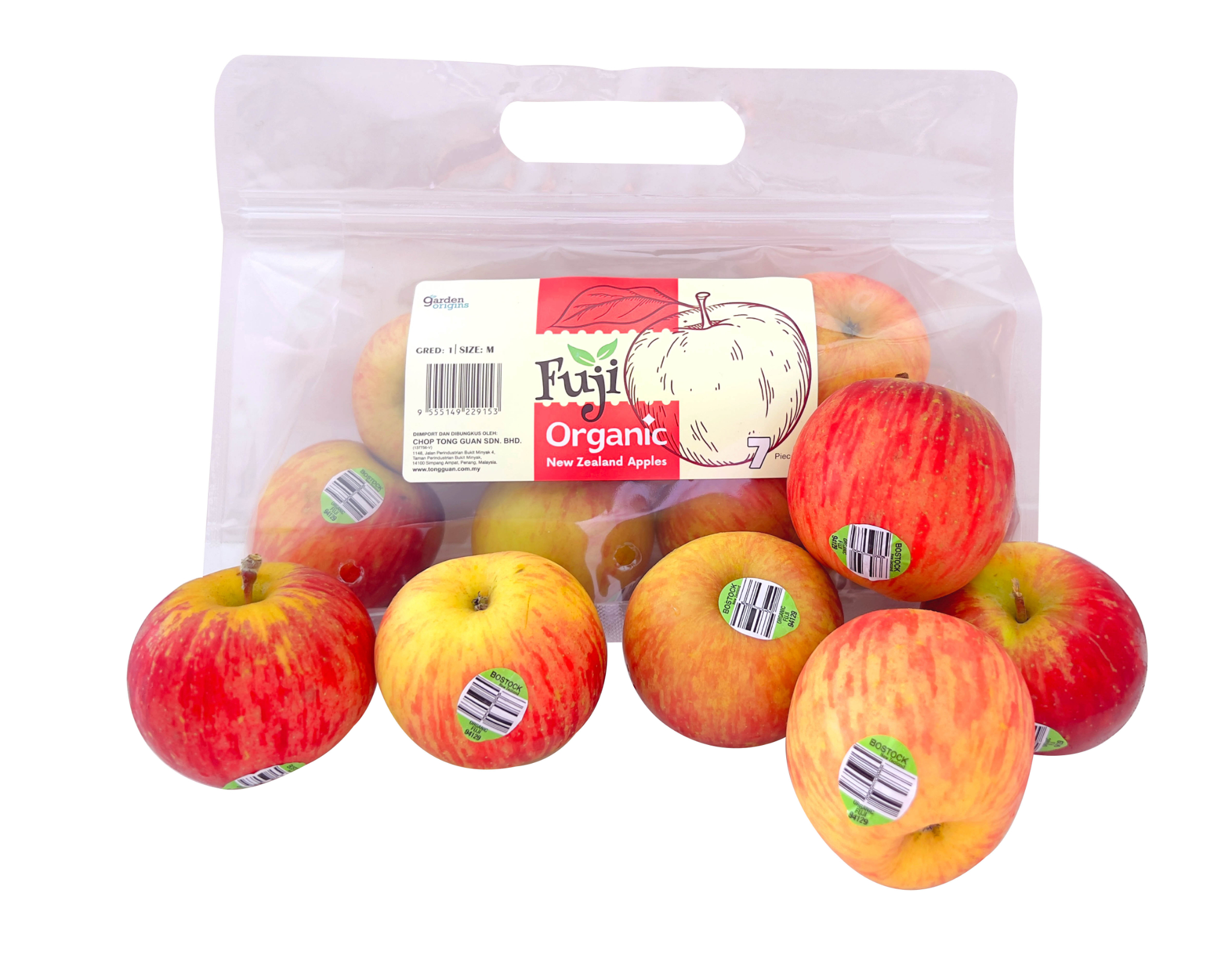 Pink Lady NZ Organic Fuji Apple, 7 pcs - Sweet & Crisp