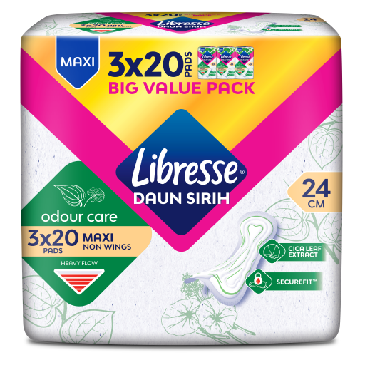 Libresse Odour Care Maxi Non Wing 24cm | myaeon2go
