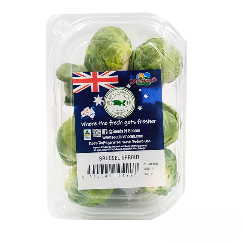 Seeds & Shores Brussels Sprout, 250 g - Fresh & Versatile