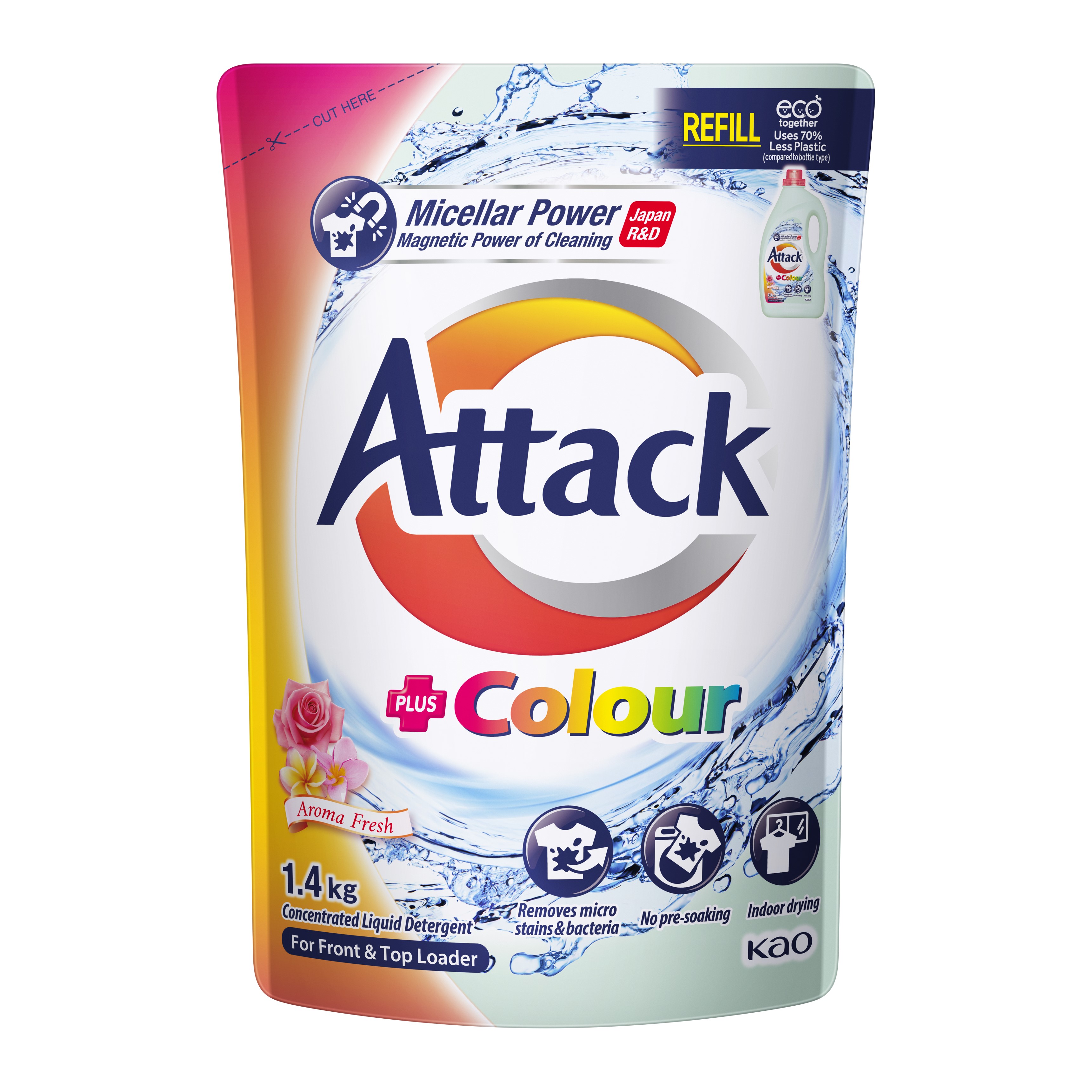 Attack Liquid Detergent Colour Refill | myaeon2go