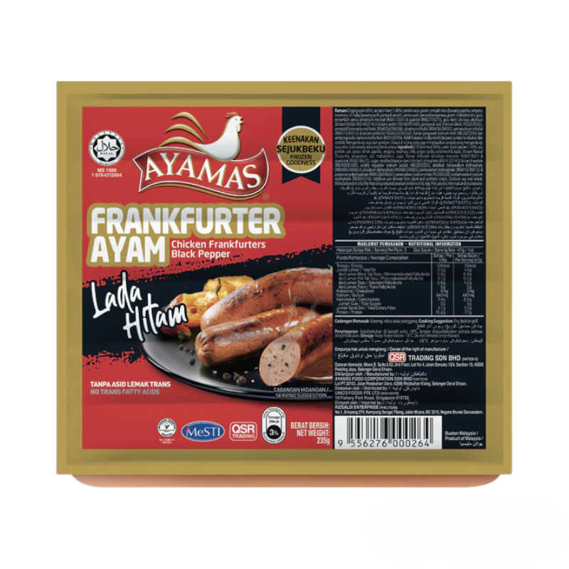 Ayamas Premium Black Pepper Chicken Frankfurter | myaeon2go