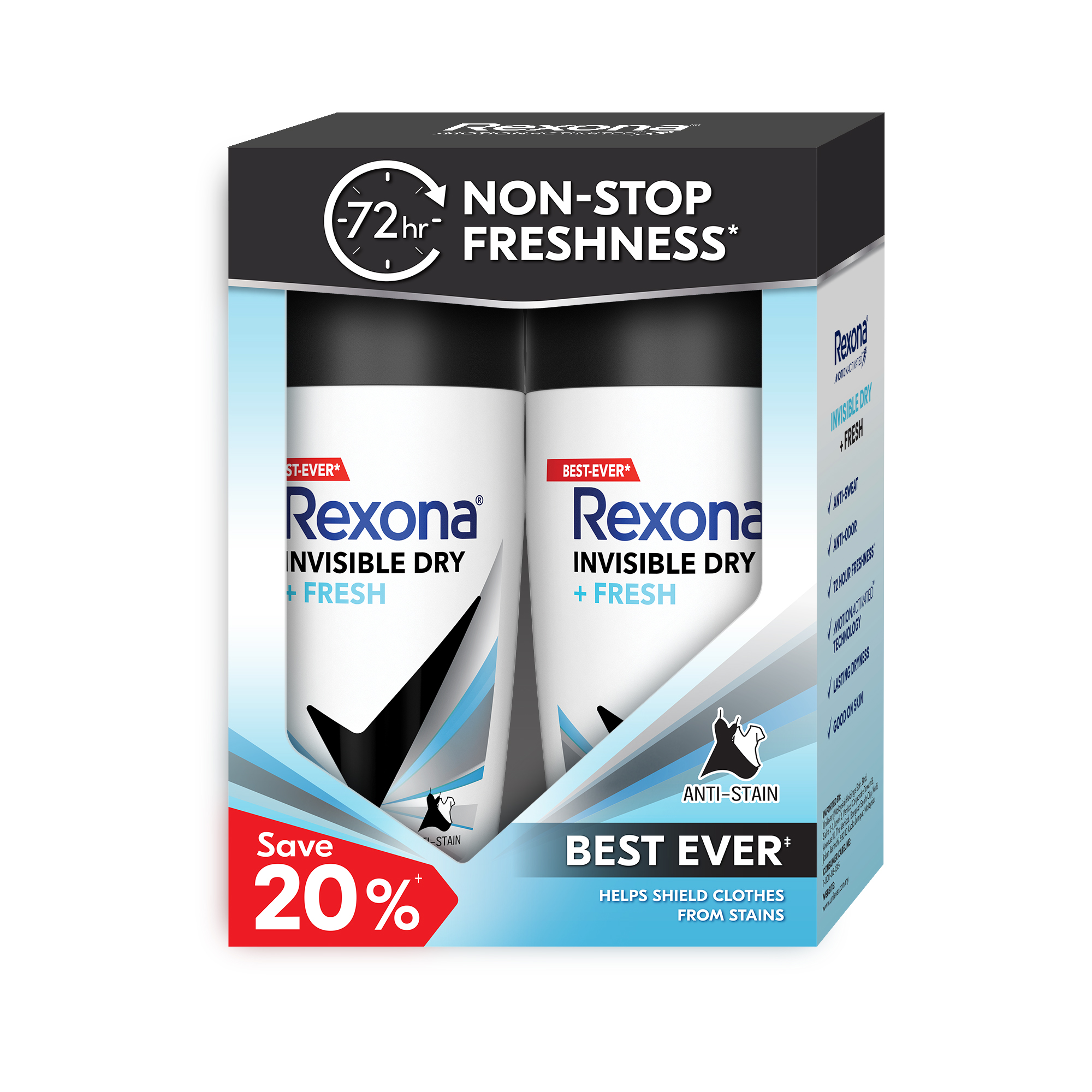 Rexona Female Deodorant Roll On Invisible Dry | myaeon2go