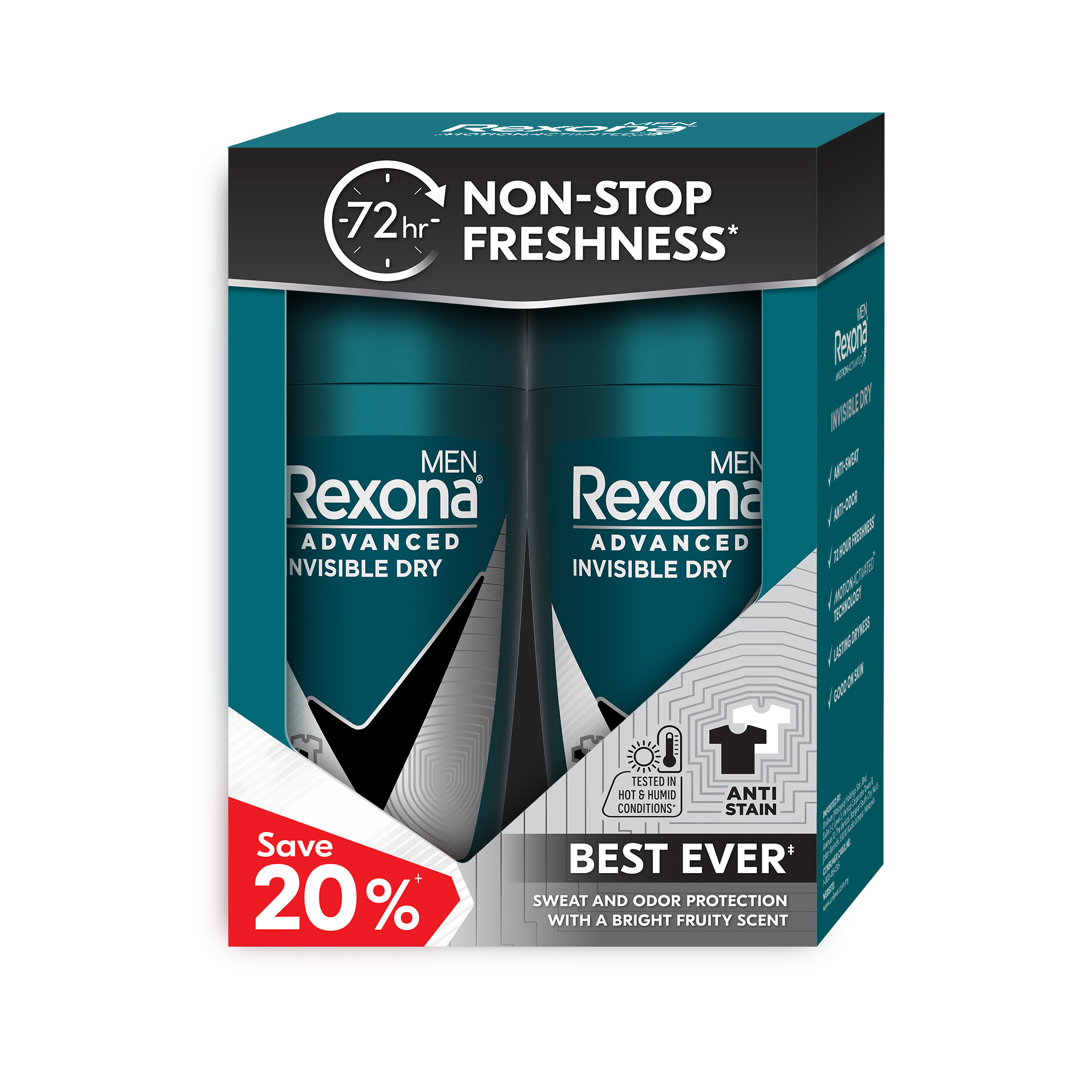 Rexona Men Deodorant Roll On Invisible Dry | myaeon2go