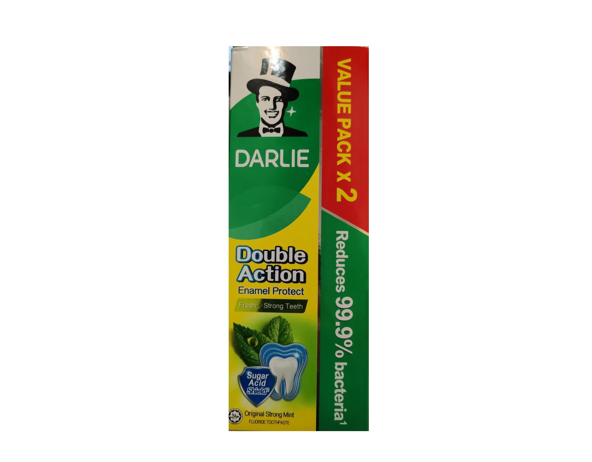 Darlie Toothpaste Double Action Enamel Protect Strong Mint Twin Pack ...