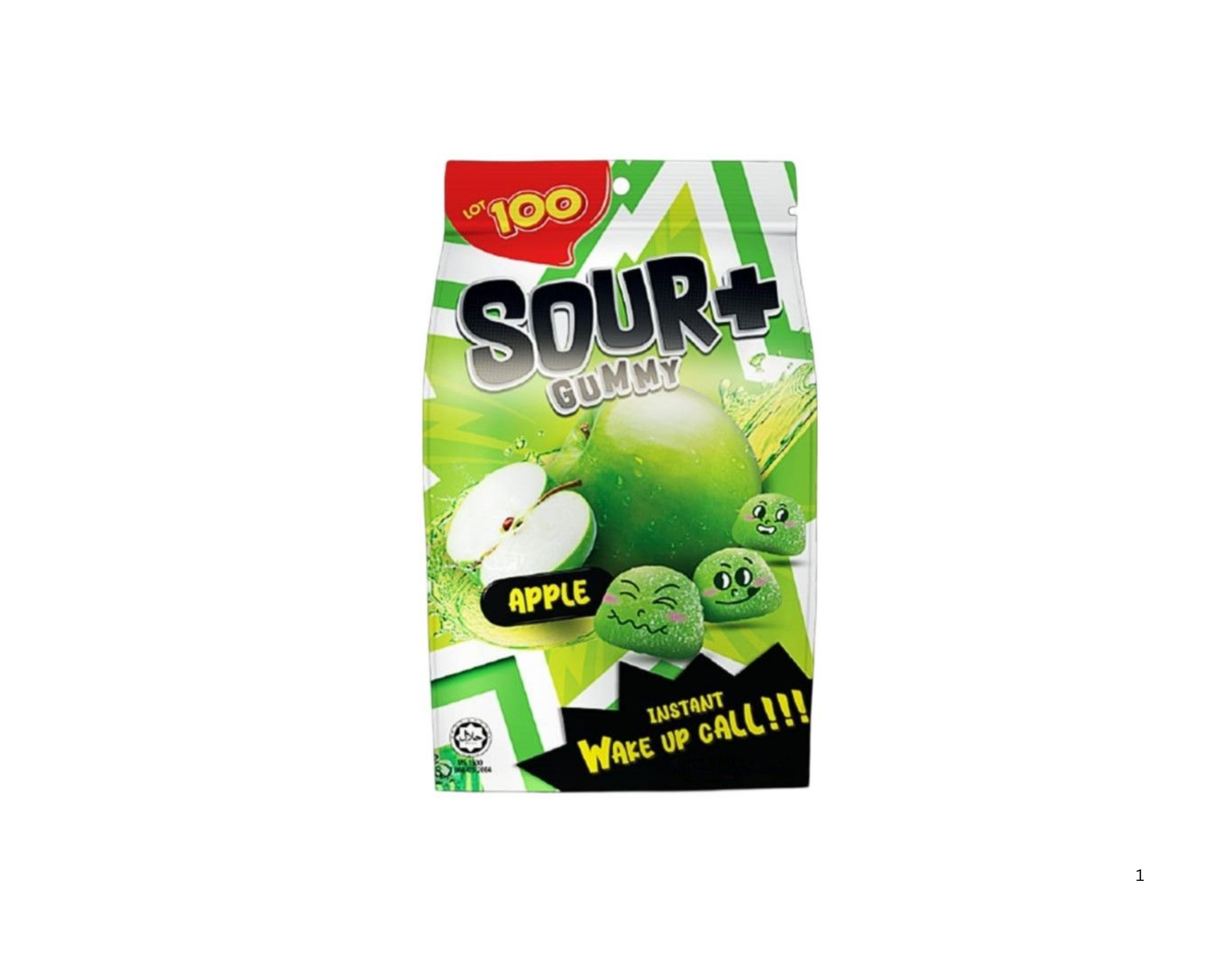 Lot 100 Sour Plus Apple Gummy Candy | myaeon2go