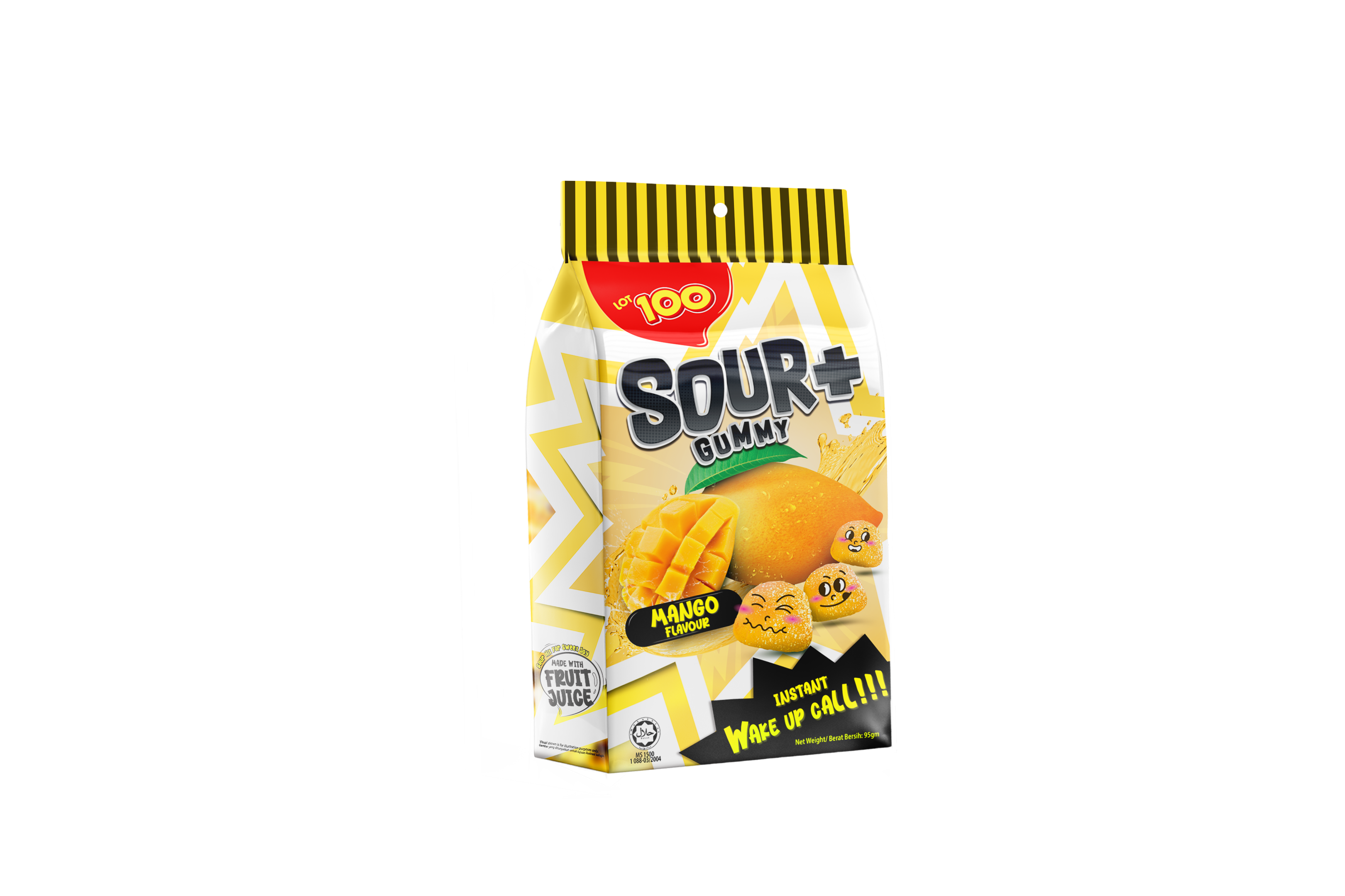 Lot 100 Sour Plus Mango Gummy Candy | myaeon2go