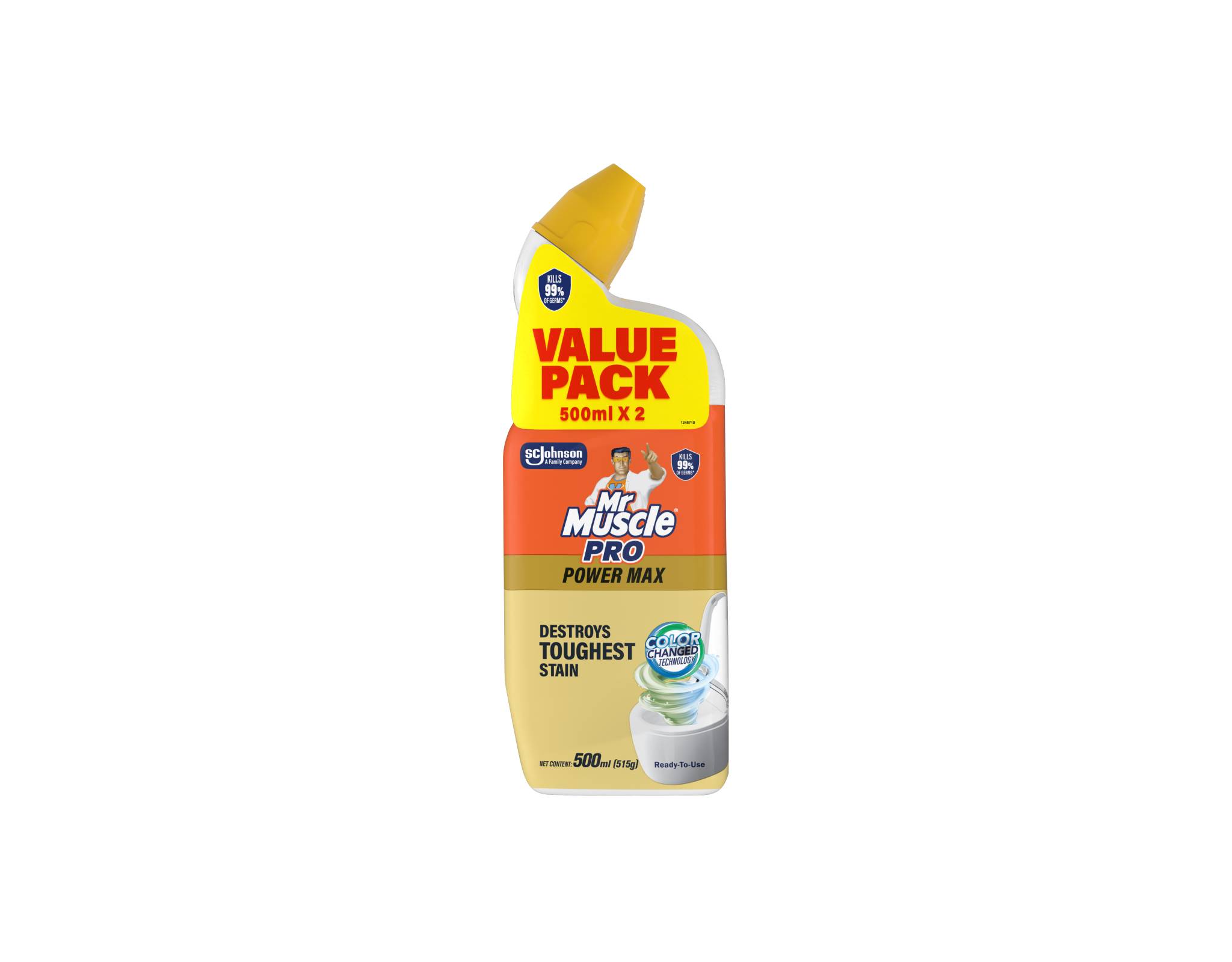 Mr Muscle Toilet Cleaner 2x500ml - Stain Removal