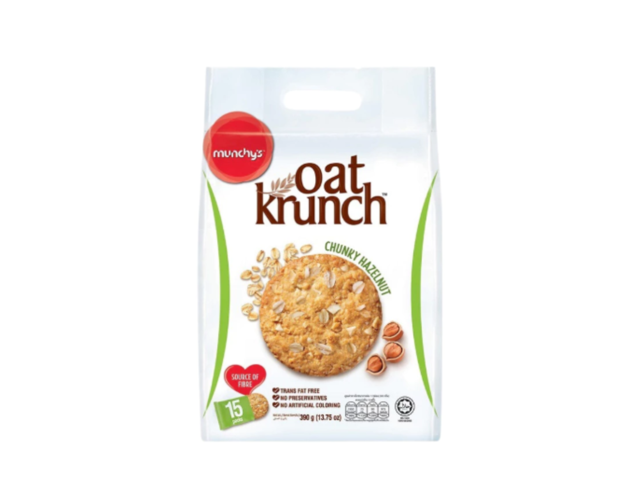 Munchys Oat Krunch Chunky Hazelnut 416g Delicious Flavor