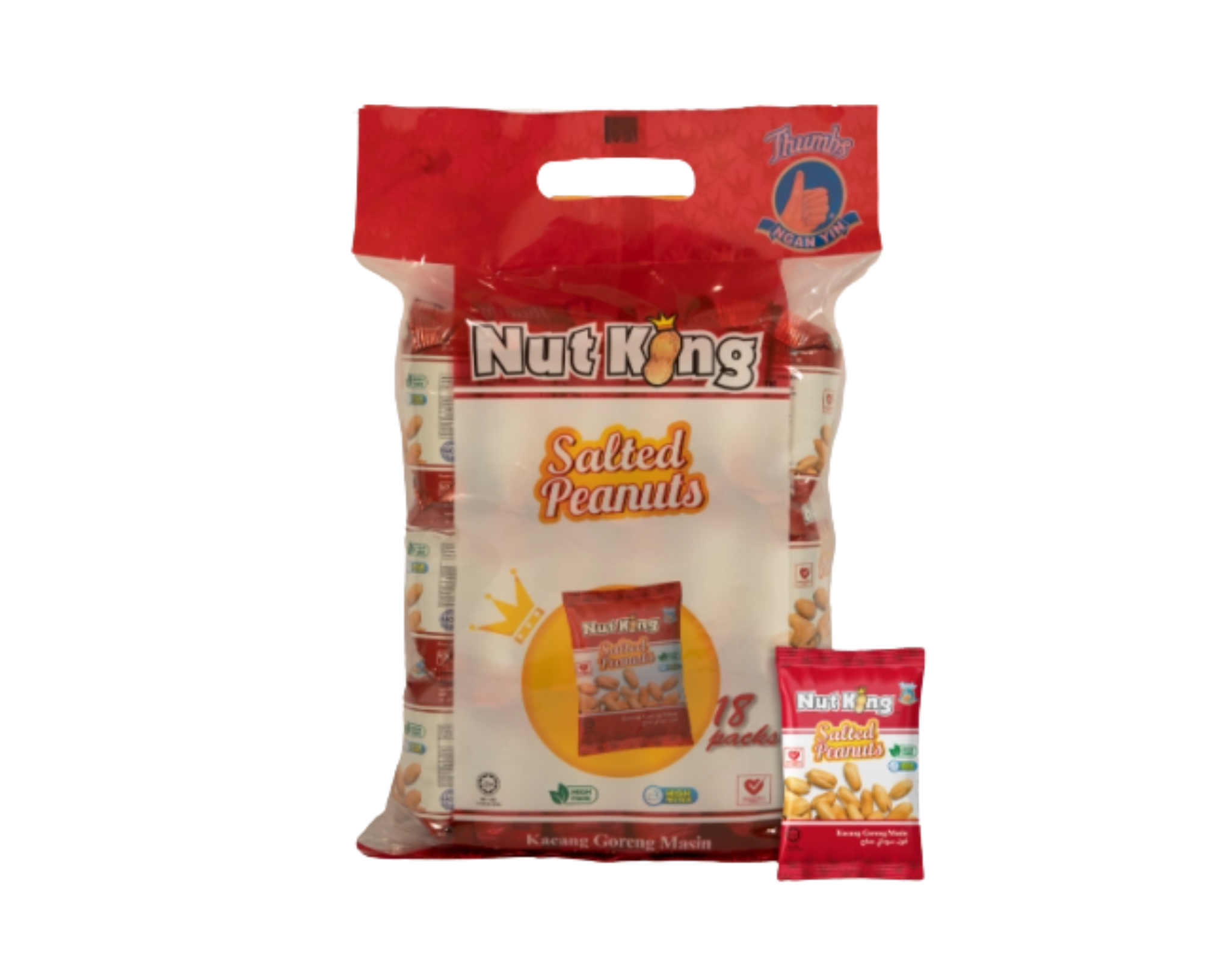 Thumbs Nut King Salted Peanut 24x12g - Salted Delight