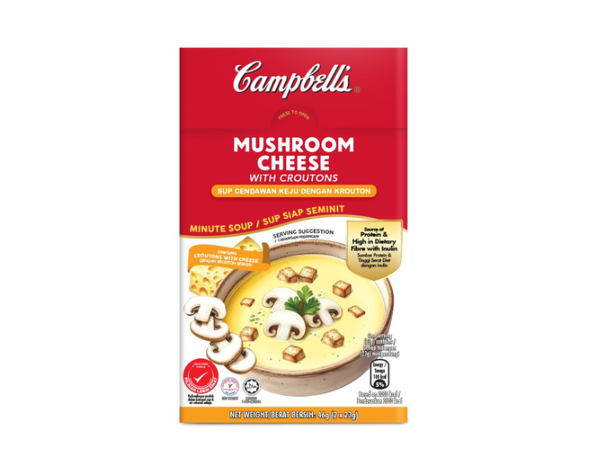 Campbell's Instant Soup Mushroom Cheese With Croutons | myaeon2go