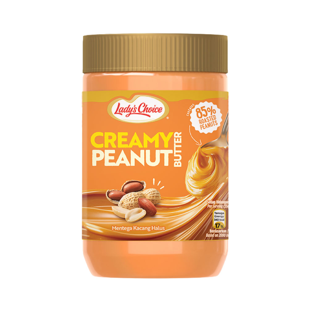 Lady's Choice Peanut Butter Creamy, 500g - Thick & Creamy