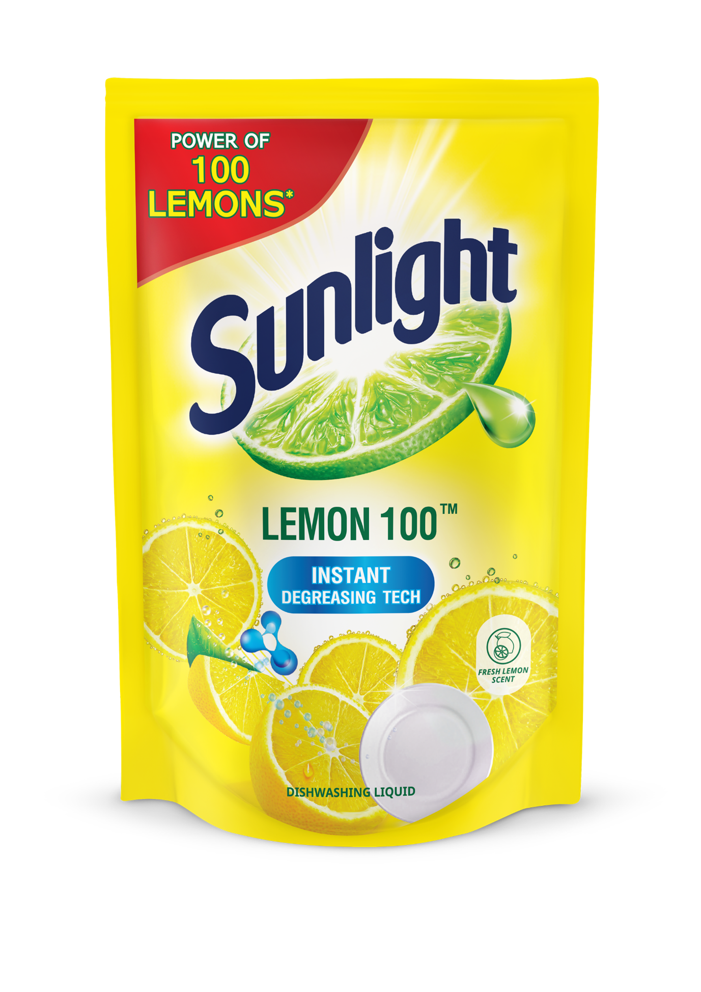Sunlight Lemon Refill 700ml - Power of 100 Lemons