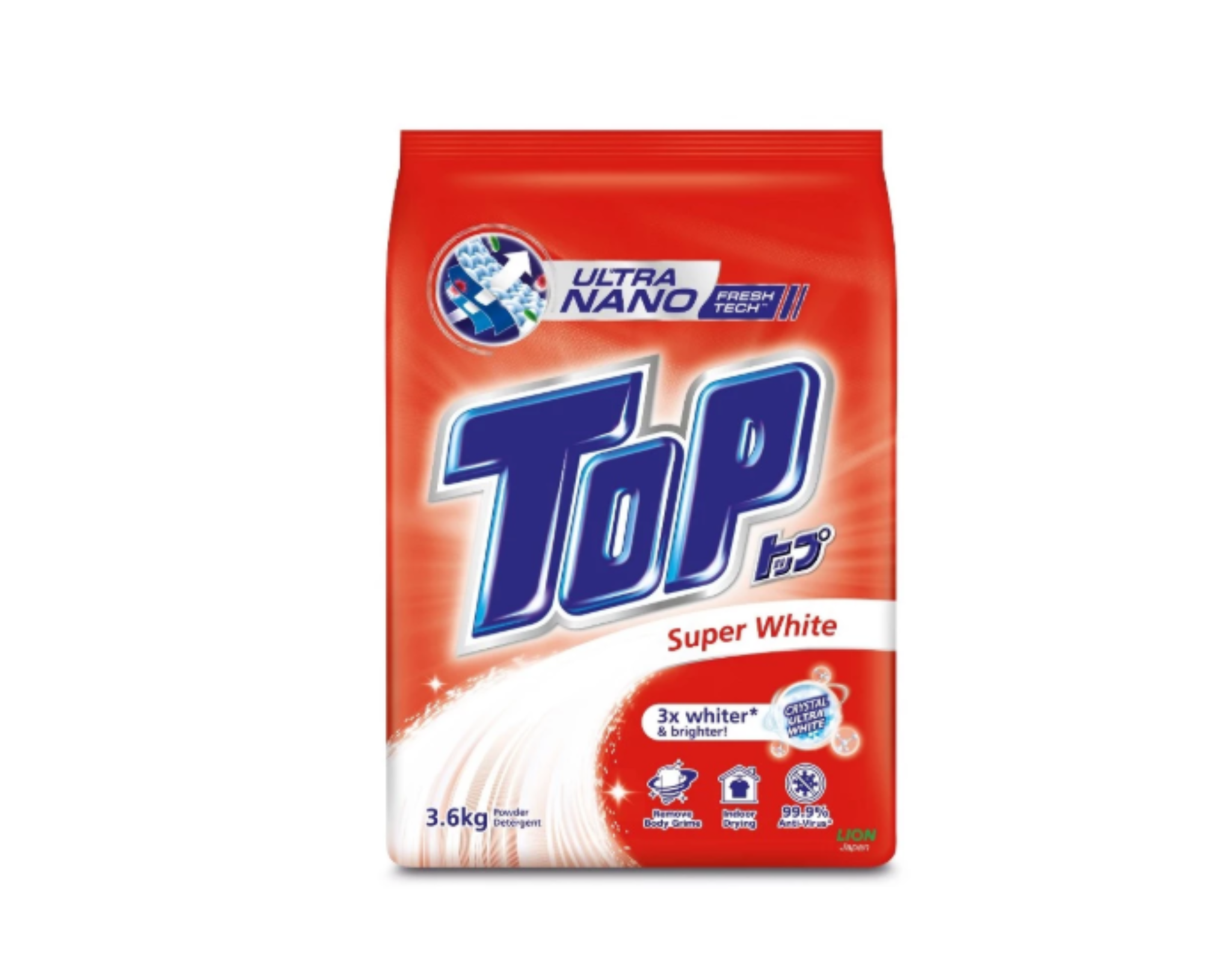 Top Super White 3.8kg - Micro-Clean Technology
