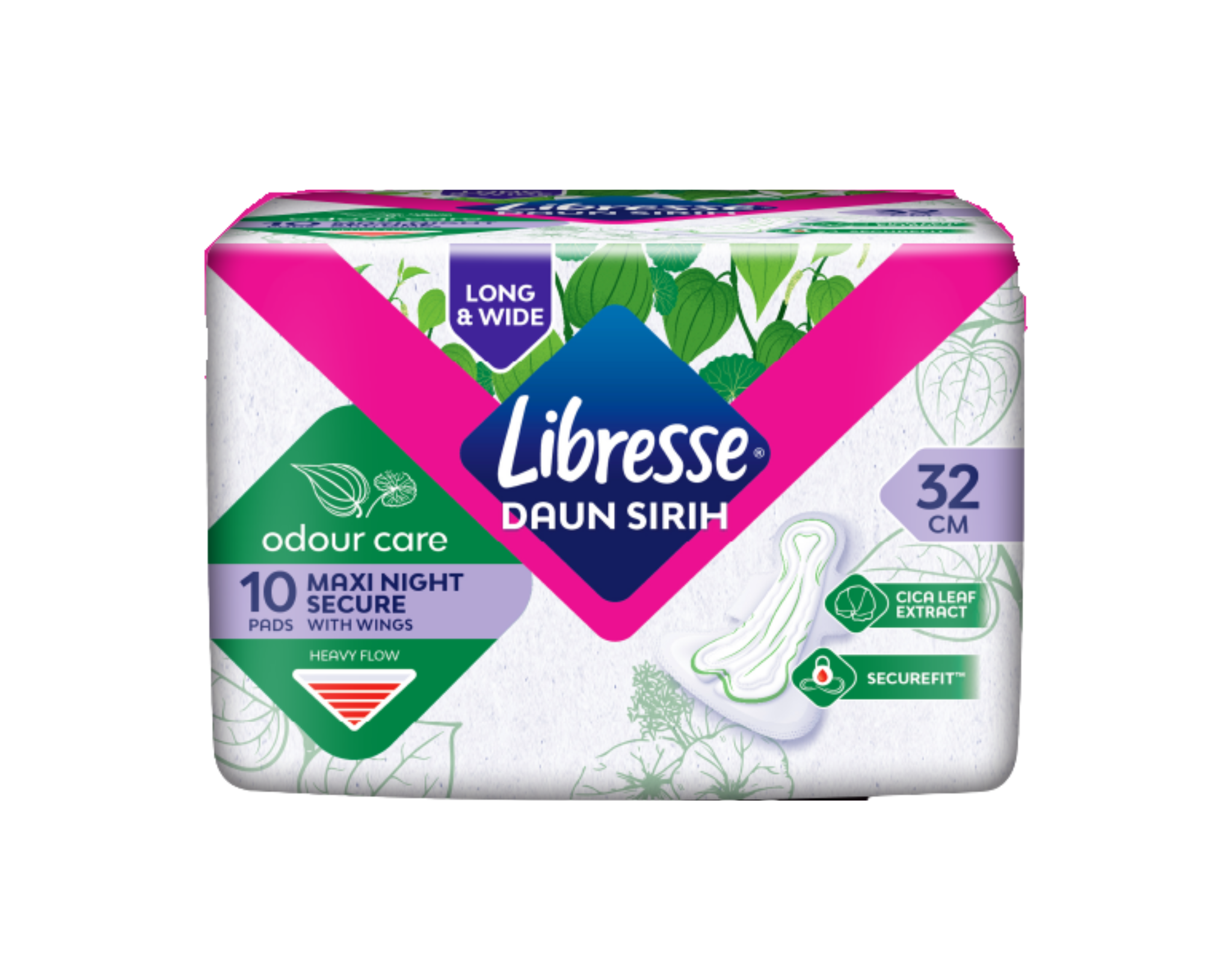 Libresse Sensitive V Wider Bright Night Wing 32 cm | myaeon2go