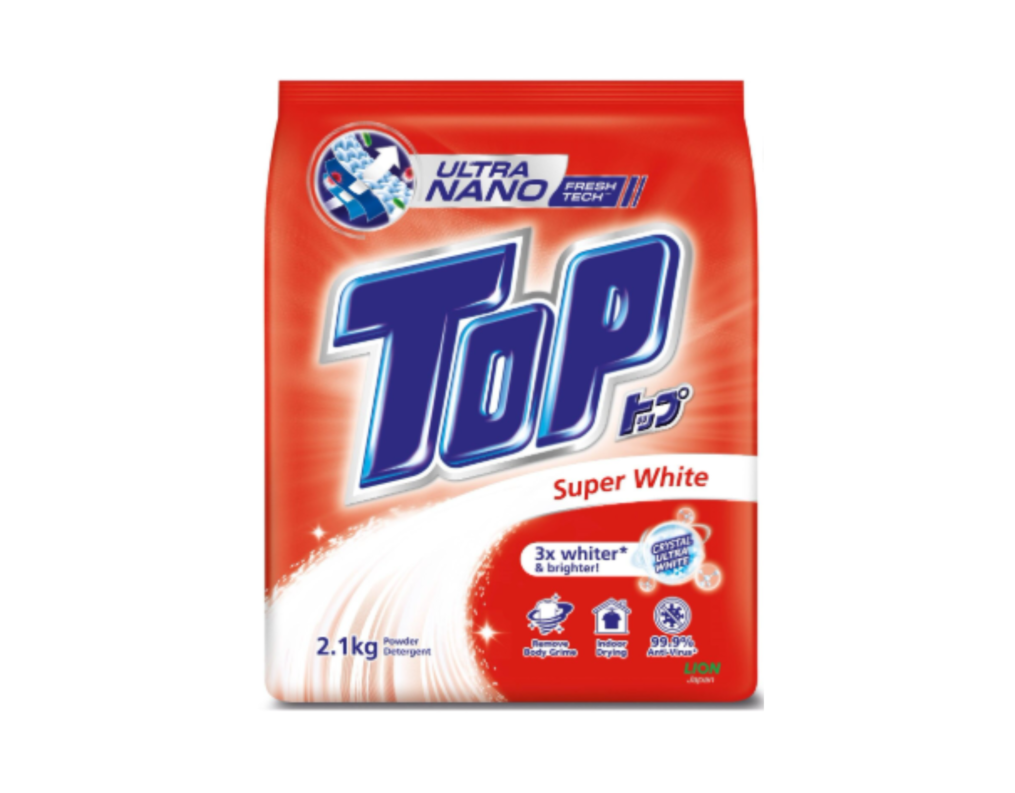 Top Super White 2.3kg - Anti-Malodour Detergent