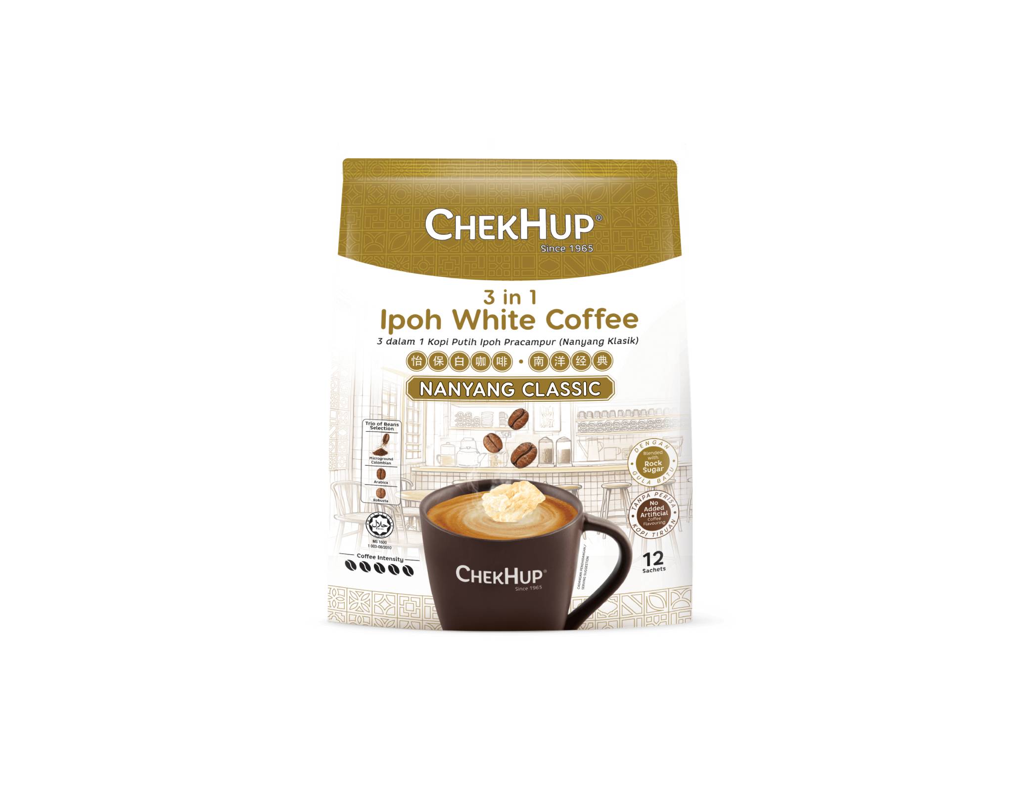 Chek Hup White Coffee Classic, 12 x 37g - Rich & Creamy