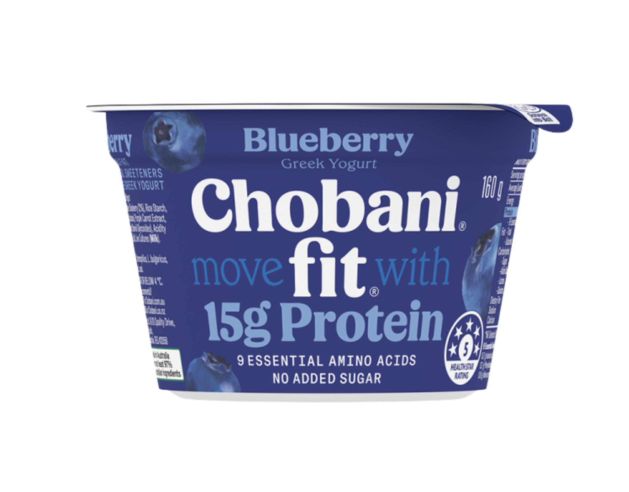 Chobani Fit Cups Blueberry, 170 g - High Protein