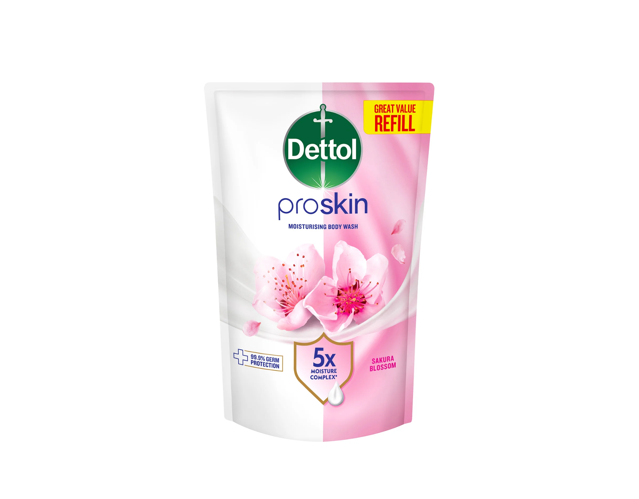 Dettol Shower Gel Refill, 850ml - Long-lasting Moisture