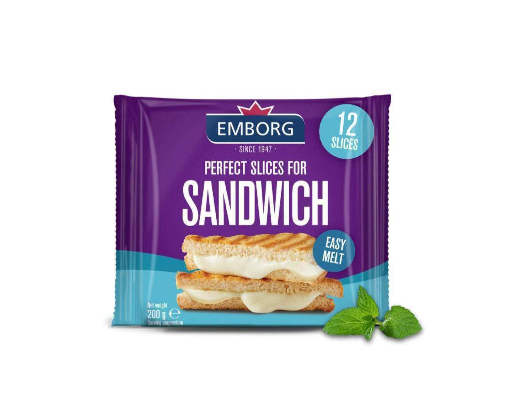 Emborg Perfect Slices 200g – Mild & Creamy Cheese