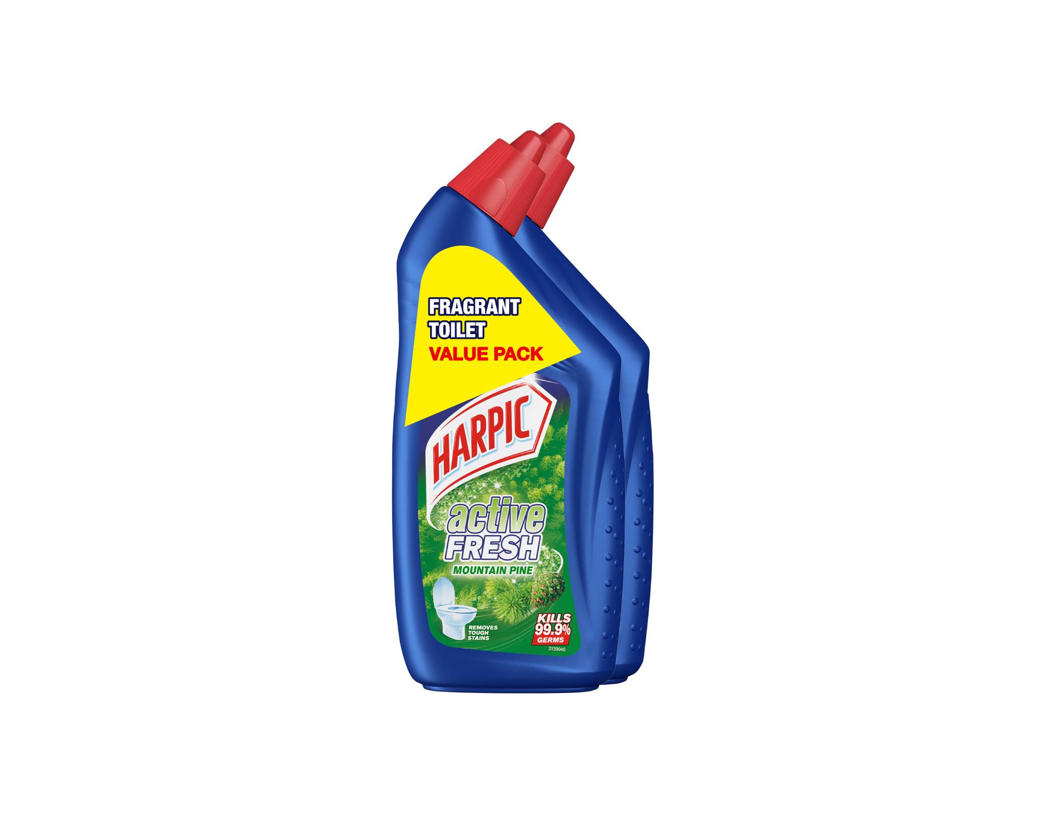 Harpic Liquid Mountain Pine, 2 x 500 ml - Germ Killer